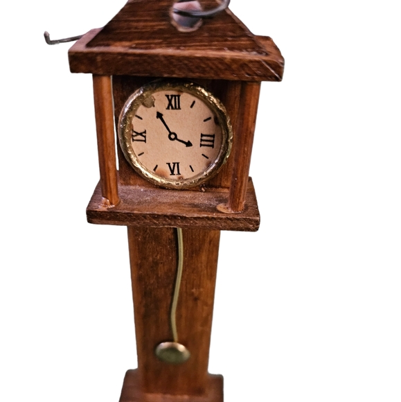 unknown | Toys | Vintage Christmas Ornament Wood Dollhouse Miniature ...